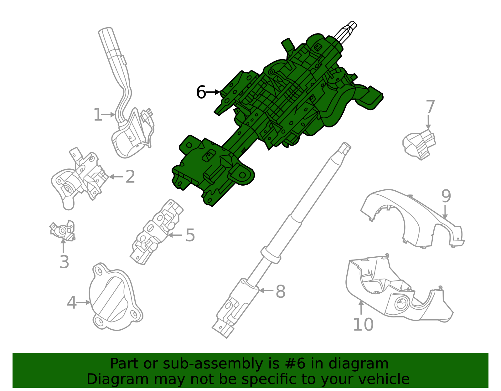 LC2Z-3C529-C - Column Assembly 2021-2025 Ford E-350 Super Duty | Ford ...
