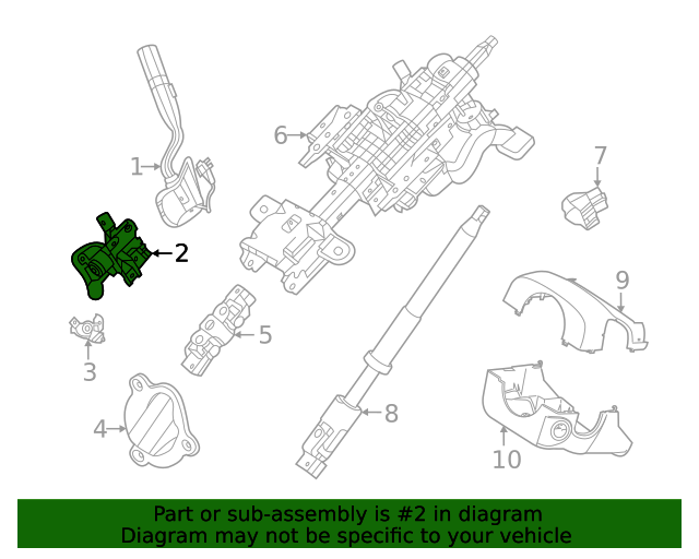 2021-2024 Ford E-350 Super Duty Gear Shift Assembly CC3Z-7210-Z | OEM ...