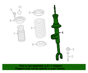 31316866599 - 2017-2022 BMW Strut (31-31-6-866-599) | BMW of South ...