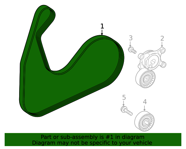2020-2023 Mercedes-Benz Serpentine Belt 000-993-44-00 | MB OEM Parts