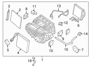 27110-9DJ0A - AC & Heater Assembly 2019-2020 Nissan Maxima | Nissan ...