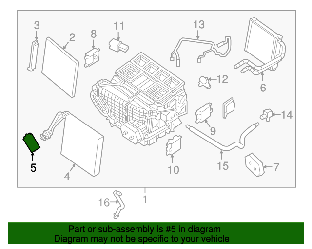 92200-3TA0A - Expansion Valve 2016-2021 Nissan | Nissan Parts ...