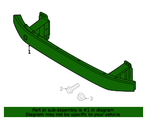 2017-2022 Genesis G90 Beam Complete Front Bumper 64900-D2100 | QuirkParts