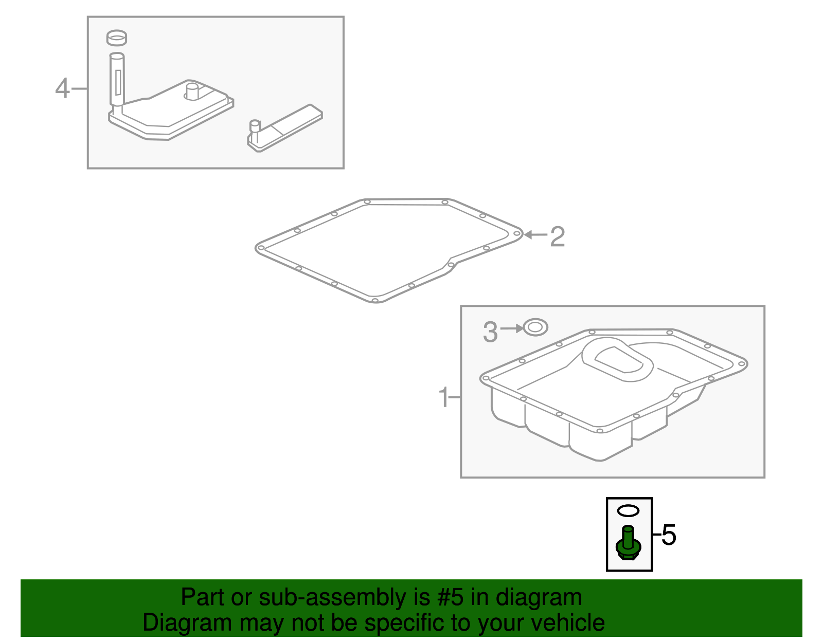 2008-2025 GM Automatic Transmission Fluid Pan Drain Plug 24233099 GM ...