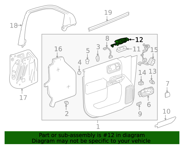 2020-2023 GM Switch Panel 84363373 | GMPartsDirect.com