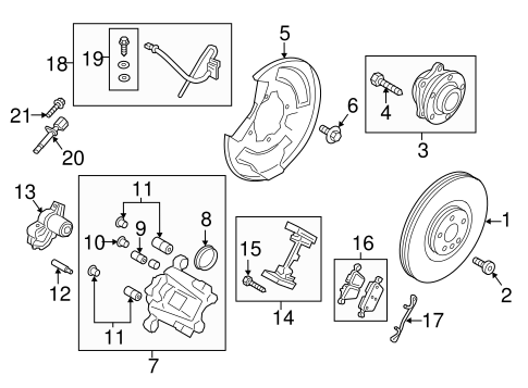 Rear Brakes for 2019 Volvo V90 Cross Country | Volvo Parts CA