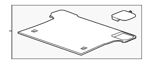 84648336 - Black Rear Compartment Floor Panel Trim - 2014-2019 ...