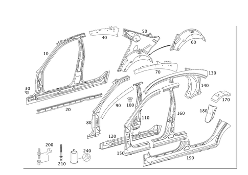 Side Panels for 2007 Mercedes-Benz CLS 550 | Mercedes-Benz USA Parts