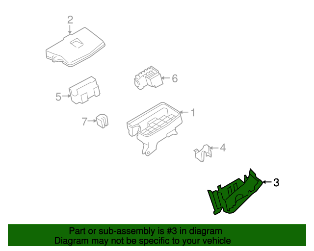 2008-2015 Scion xB Cover Relay Block 82663-12060 | Toyota Parts Center