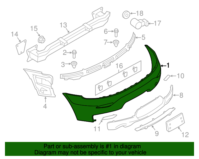 Genuine BMW 51-12-7-842-473 | Bumper Cover | FREE Shipping on Most ...