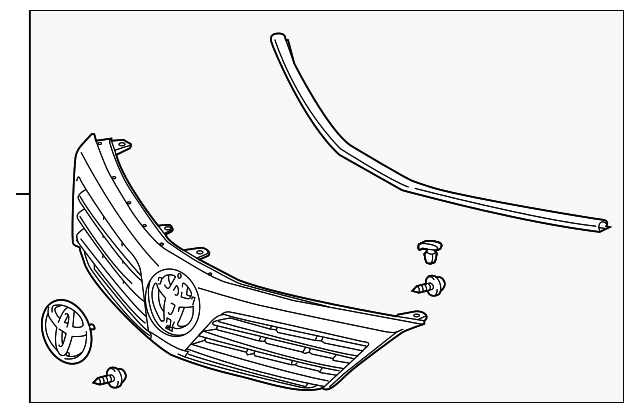 2014 Toyota Camry Grille Assembly 53101-06710-A0 | Toyota Parts Center