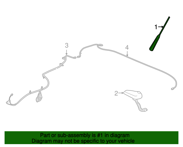 Buy Genuine GM Auto Parts - Antenna (Part # 22783398) | GM Parts Store