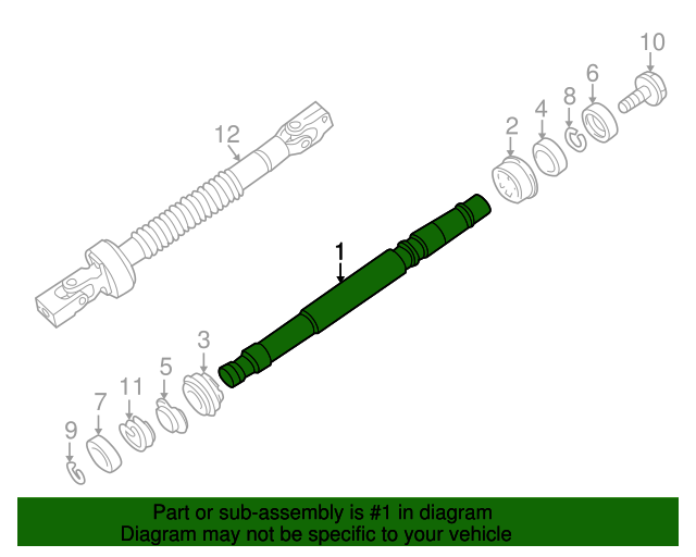 32311159160 - 1992-2002 BMW Upper Shaft (32-31-1-159-160) | BMW of ...