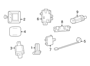 205-905-68-01 - Antenna Assembly 2015-2018 Mercedes-Benz ...