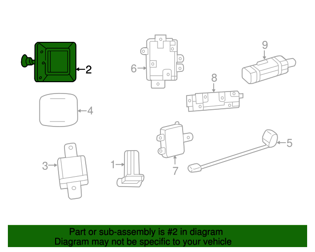 205-905-68-01 - Antenna Assembly 2015-2018 Mercedes-Benz ...