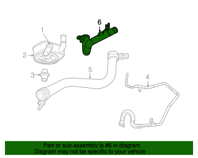 7B0-121-050 - OEM NEW 2009-2010 VW Volkswagen Routan Engine Coolant ...