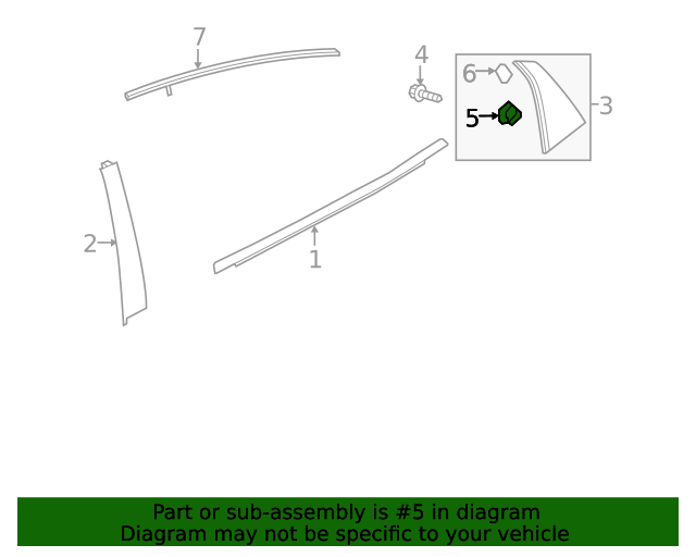 72722-TED-T00 - Grommet Screw (4MM) - 2017-2020 Honda Civic | Genuine ...