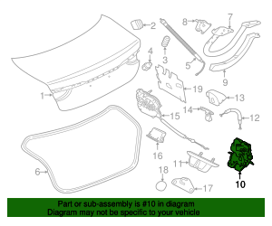 T2H47868 - Lock Actuator 2016-2023 Jaguar | AutoNationParts.com