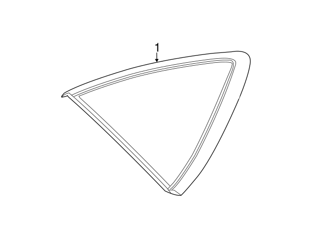 2013-2019 Nissan Sentra Quarter Glass 83301-3SG0A | AutoNationParts.com