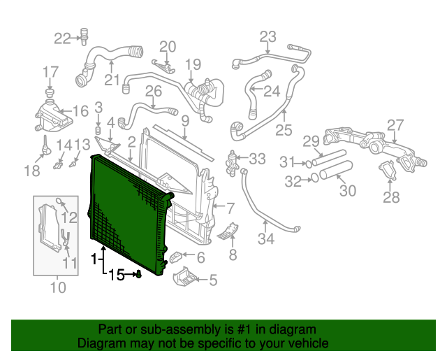 2000-2006 BMW X5 Radiator Assembly 17-10-1-439-101 | OEM Parts Online
