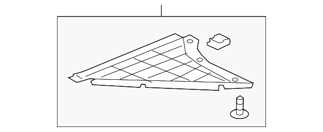 2019-2020 Cadillac CT6 Front Tire Front Air Deflector Kit 84096164 ...