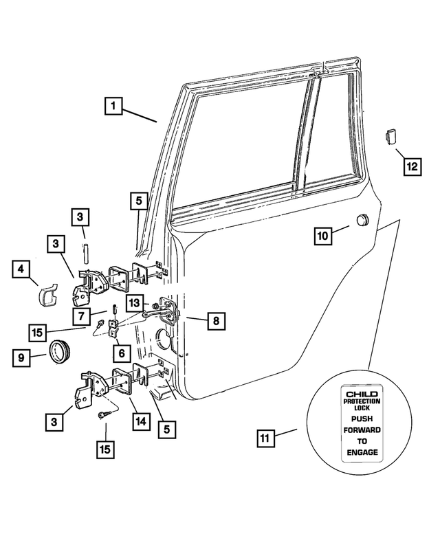 2001 Jeep Cherokee Check Arm Pin 55012900AB | Mopar Estores