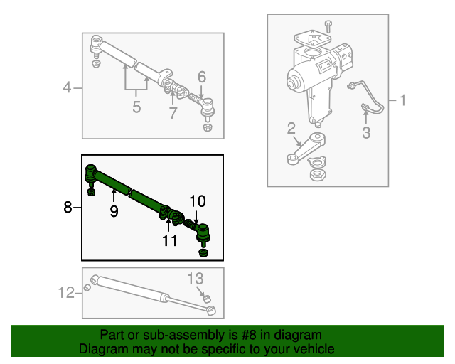 Genuine OEM Rear Link Assembly Part# TIQ000010 Fits 1999-2004 Land ...