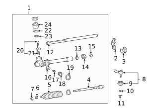2000-2002 Hyundai Accent Steering Gear 56510-25011 | Hyundai Wholesale ...