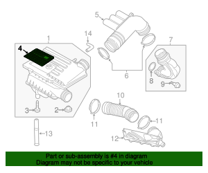 2013-2018 Volkswagen Jetta Air Filter 04E-129-620 | vwpartscente