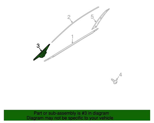 82280-J5000 - Corner Trim 2018-2021 Kia Stinger | Kia.Parts Store