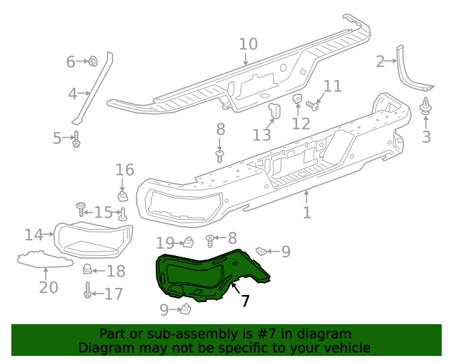 2020-2024 GM Bracket (Replaces Part Number 84749534) 84988894 GM ...