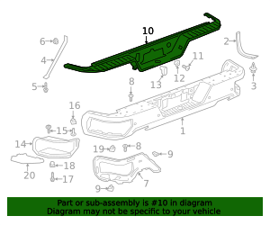 2019-2022 GM Rear Bumper Fascia Step Pad 84564764 | GMPartsDirect.com