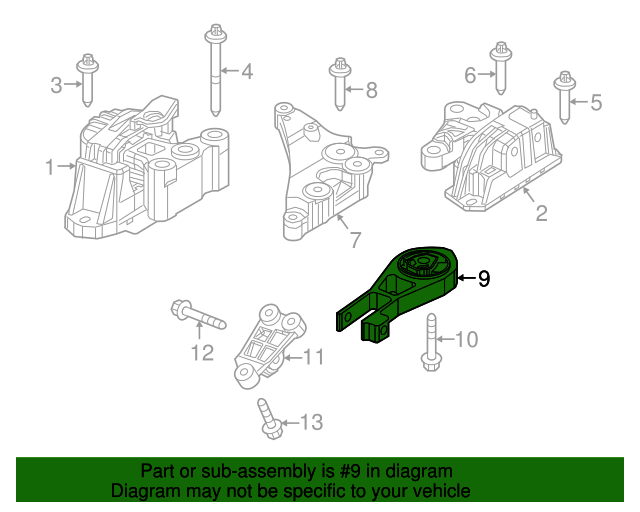 2020-2021 Jeep Compass Rear Mount 68402368aa | TascaParts.com