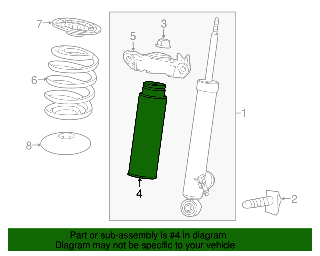 2014-2017 Buick Regal Rear Shock Absorber Bumper 13315196 GM ...