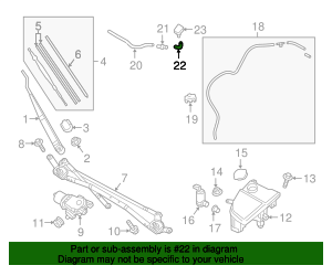 2006-2023 Mazda Washer Hose Connector S09A-67-502 | Florida Mazda Parts