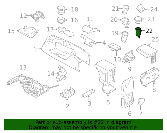 F1EZ-19N236-A 2015-2022 Ford 12 Volt Accessory Power Outlet | Fairway ...