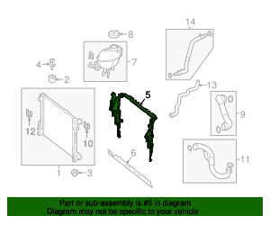 2014-2016 Mercedes-Benz Baffle 212-505-00-00 | MB OEM Parts