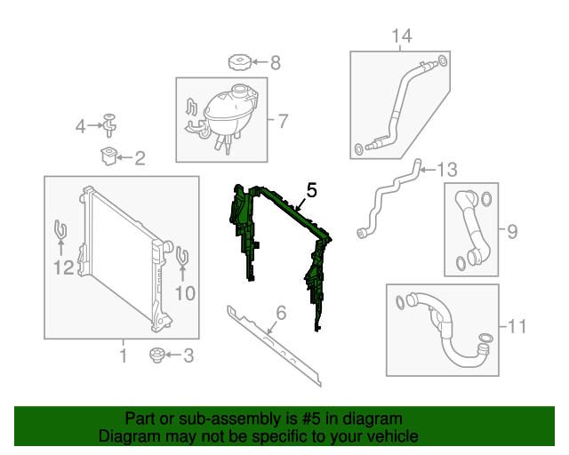 2014-2016 Mercedes-Benz Baffle 212-505-00-00 | MB OEM Parts