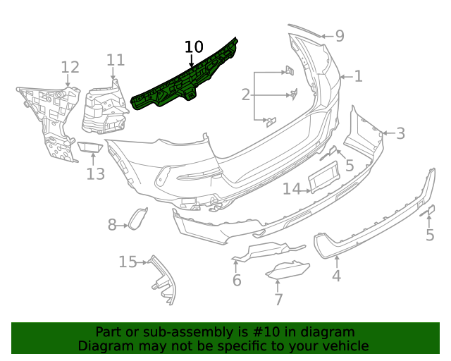 51127425449 - 2020-2022 BMW X6 Lower Reinforced (51-12-7-425-449) | BMW ...