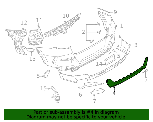 51-12-9-448-160 - Bumper Trim 2020-2022 BMW X6 | AutoNationParts.com