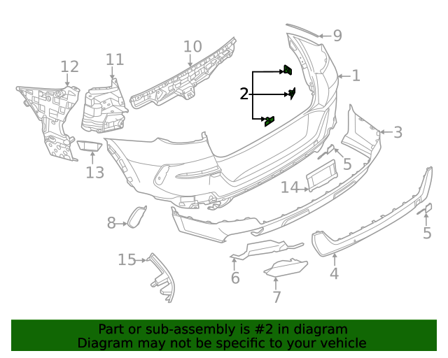 2020-2022 BMW X6 Bumper Cover Hardware Kit 51-12-7-429-448 ...