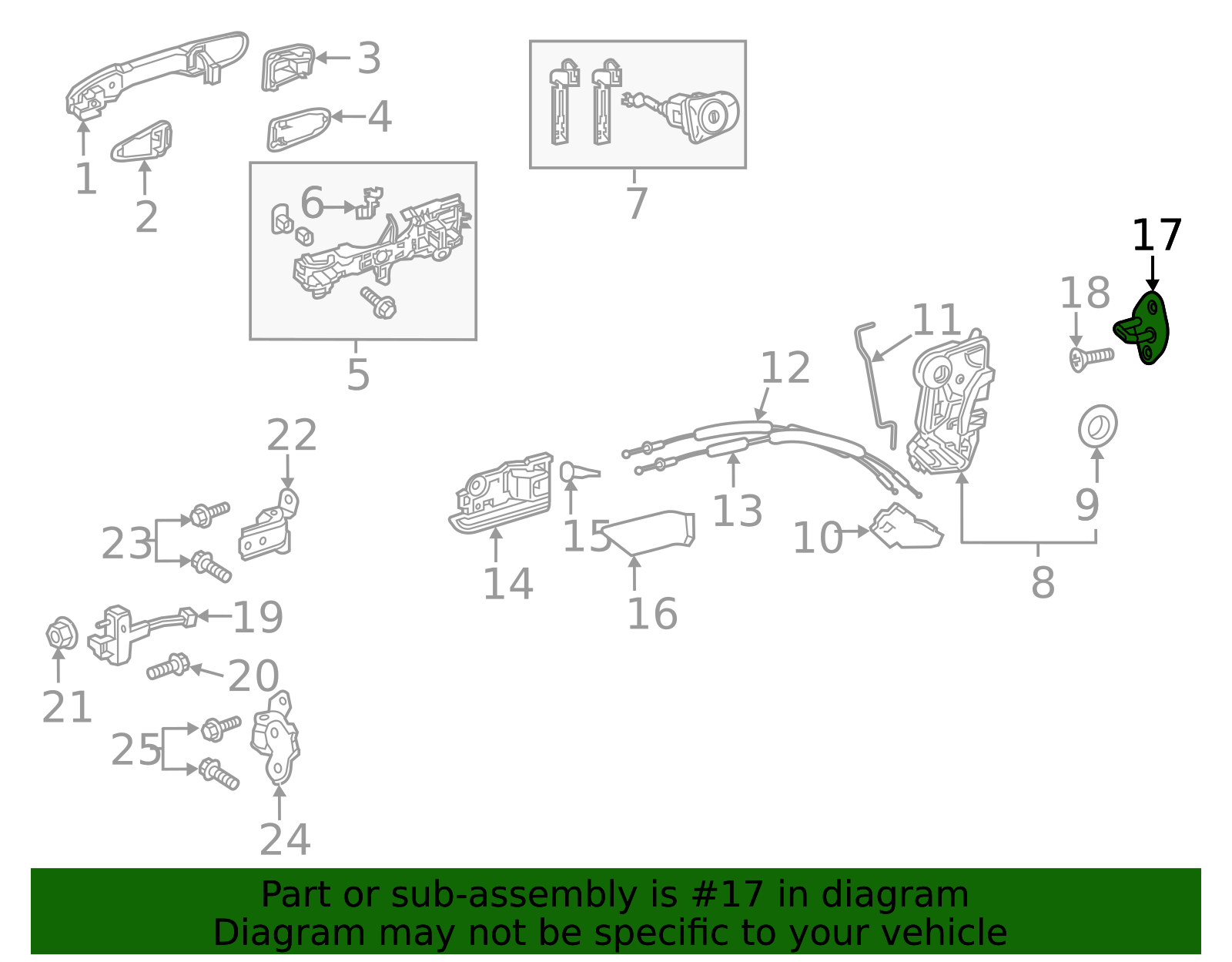 69410-02030 - Door Lock Striker Plate - 2013-2020 Toyota | Nucar Toyota ...