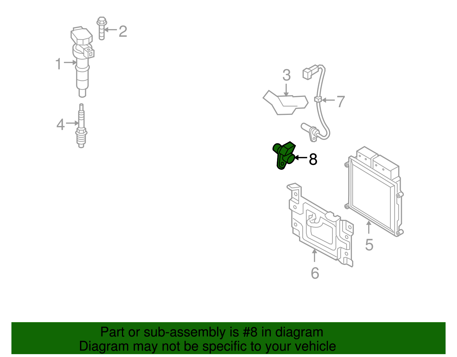 2006-2016 Hyundai Engine Camshaft Position Sensor 39350-25010 | OEM ...