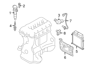 2006-2016 Hyundai Engine Camshaft Position Sensor 39350-25010 | OEM ...