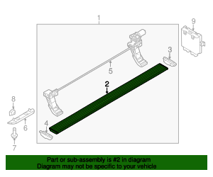 Genuine OEM Ford Part - Running Board 9L3Z-16490-D | Genuine OEM Ford ...