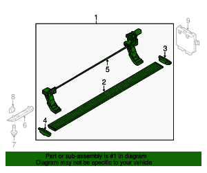 2009-2014 Ford F-150 Step Bar Assembly AL3Z-16451-A | QuirkParts