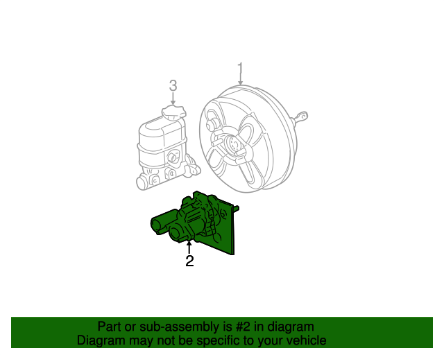 2000-2007 GM Booster (Replaces 15854059) 19371356 GM | GMPartsDirect.com