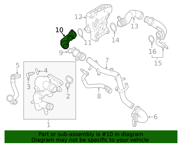 2018-2019 Land Rover Outlet Tube LR094089 | JaguarParts.com