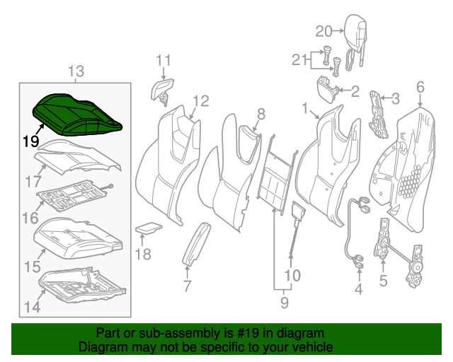 172-910-29-04-9G60 - Seat Cushion Cover 2017-2020 Mercedes-Benz ...