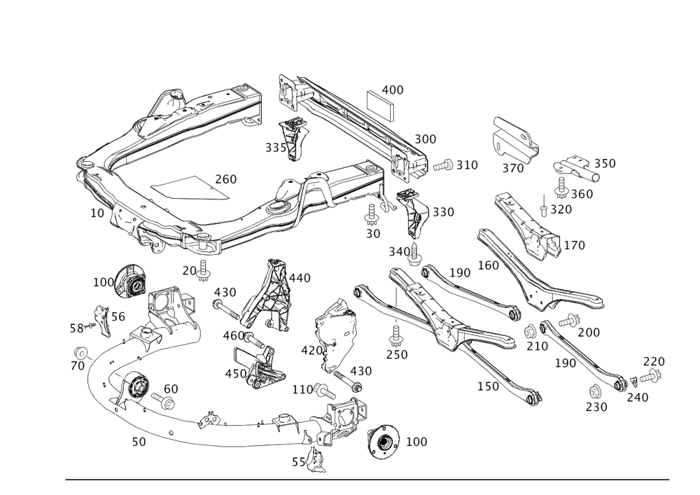 4513500008 - Axle Carrier 2011-2018 Smart Fortwo | Mercedes-Benz USA Parts